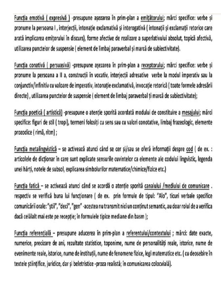 functiile limbii | PDF