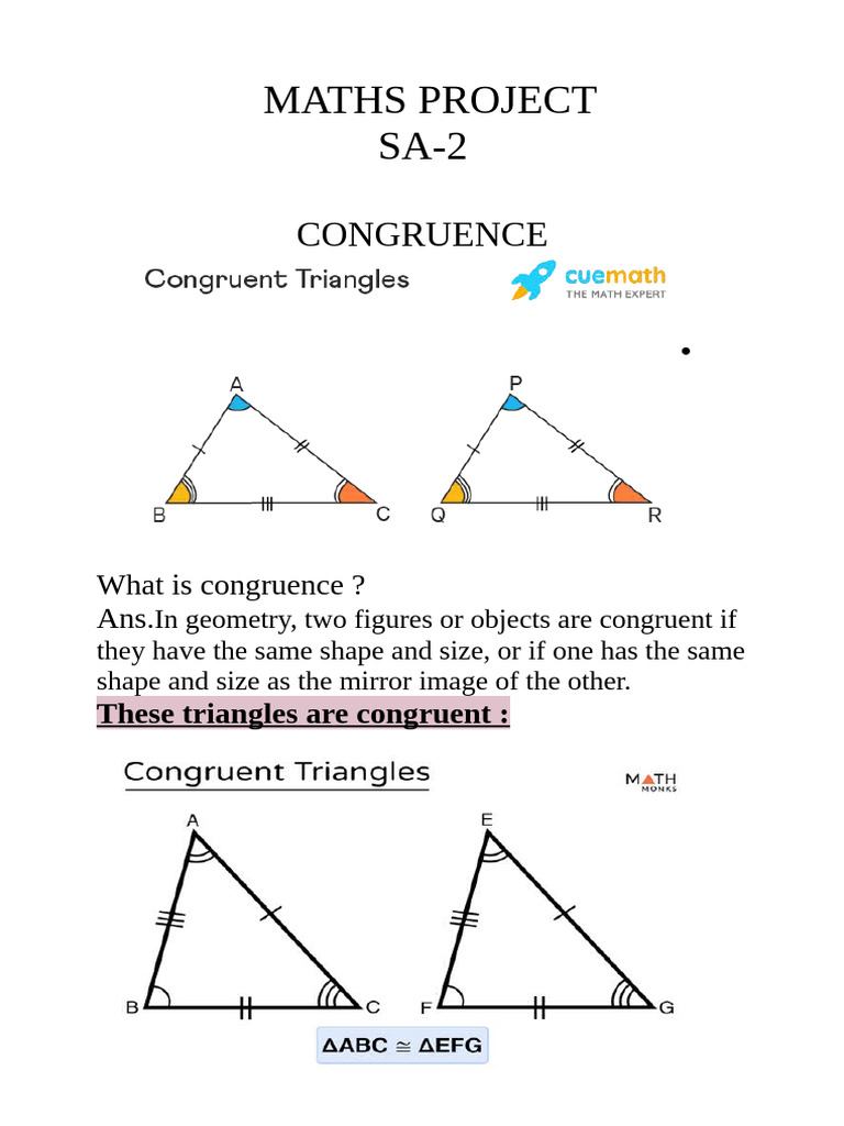 Maths Projects | PDF