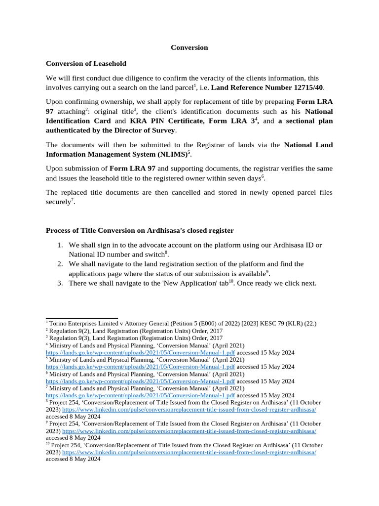Conversion- CONVEYANCING - | PDF | Identity Document Conversion- CONVEYANCING - | PDF | Identity Document