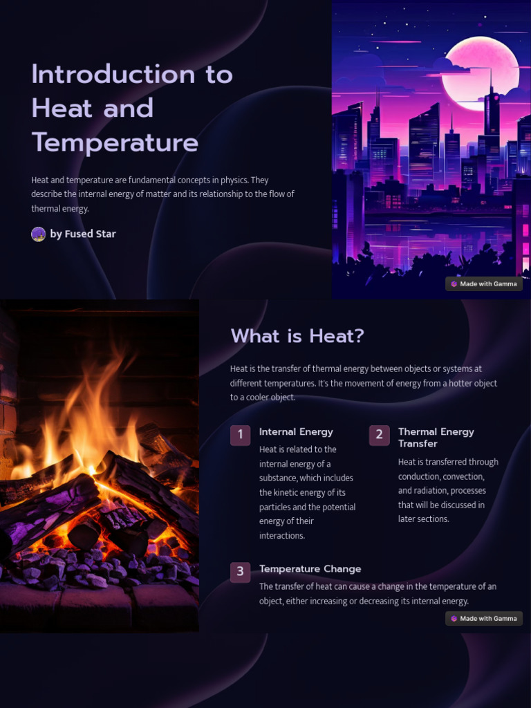 Introduction To Heat and Temperature | PDF | Heat Transfer | Temperature