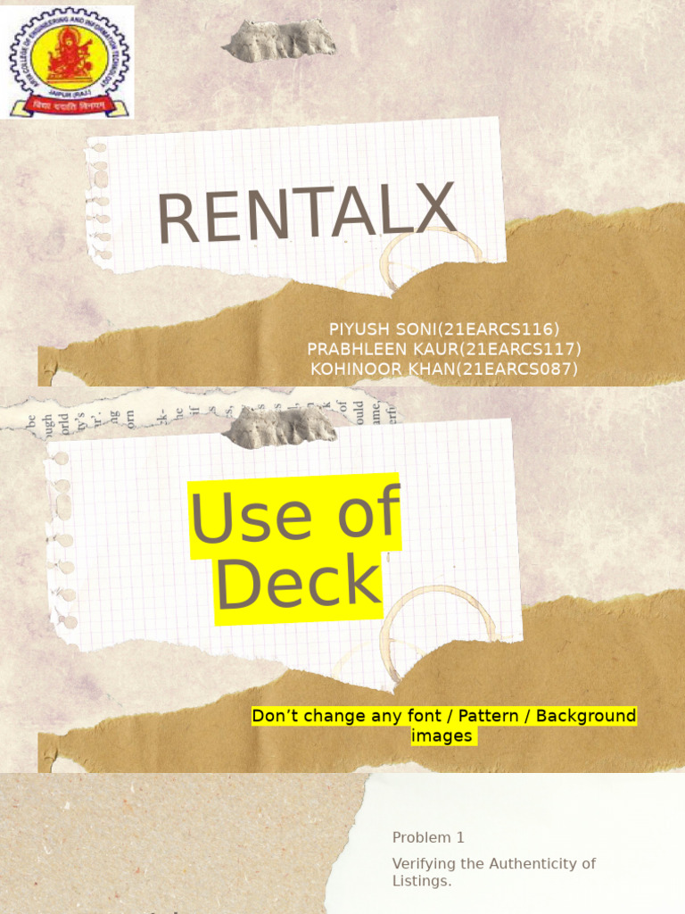 Major Project Presentation Template | PDF | Computing | Software