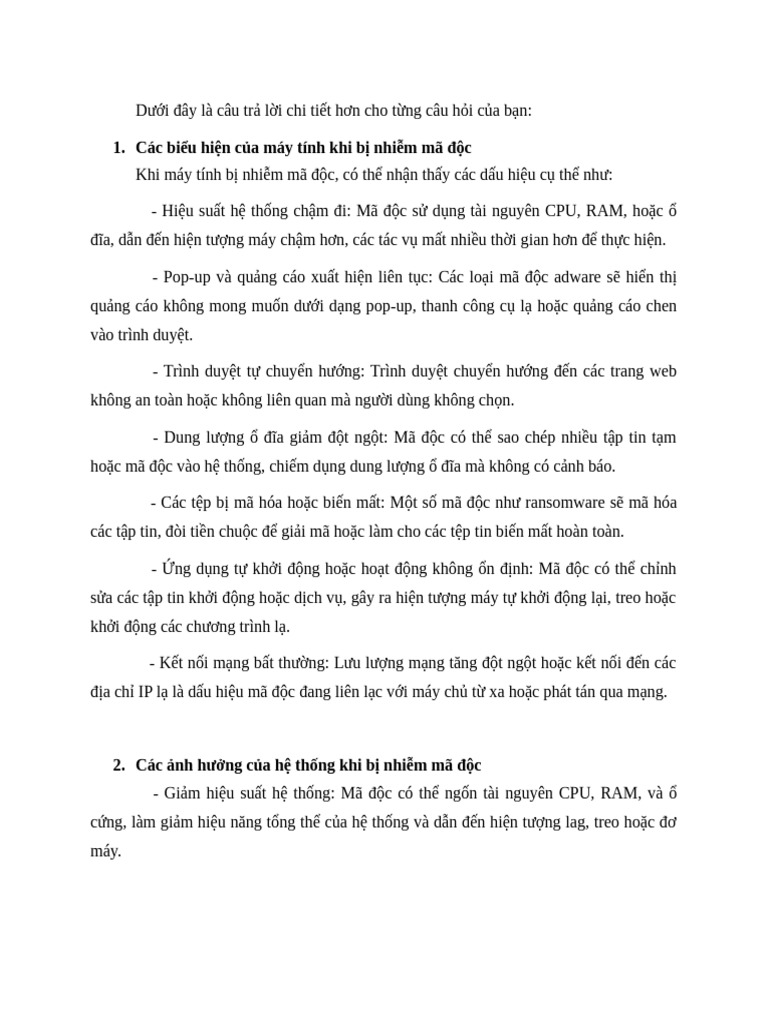 Tra Loi Cau Hoi | PDF