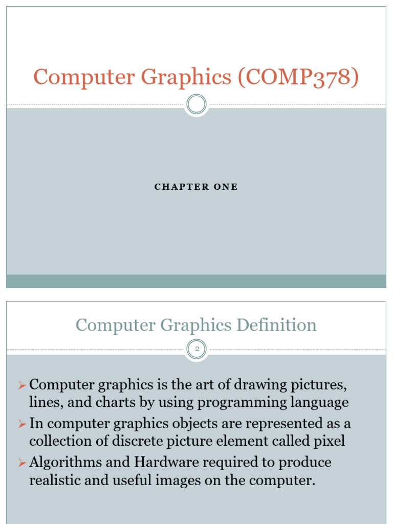 Computer Graphics Overview & Applications | PDF | Graphics | Computer ...