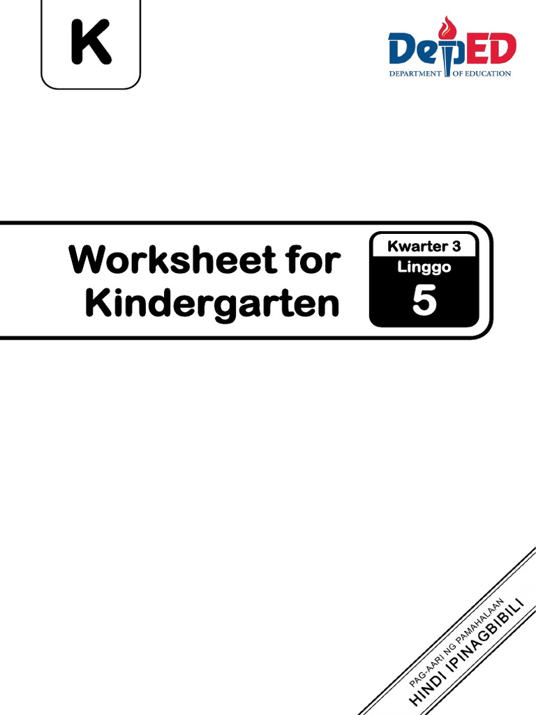 WS Kindergarten Q3 Week-5 v.2 | PDF