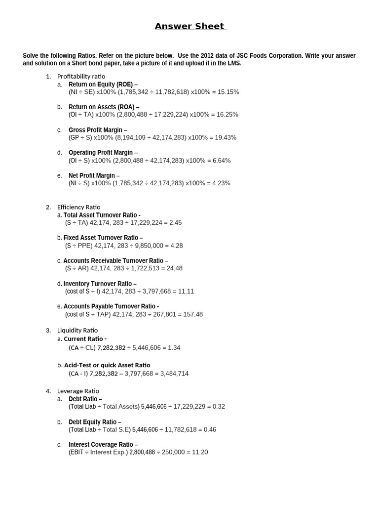 Answer Sheet 000 | PDF