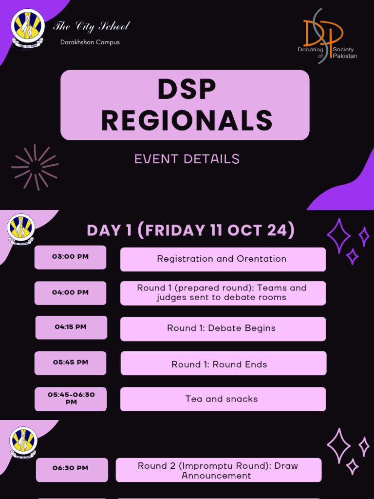 Darakhshan Campus Debate Schedule 2024 | PDF
