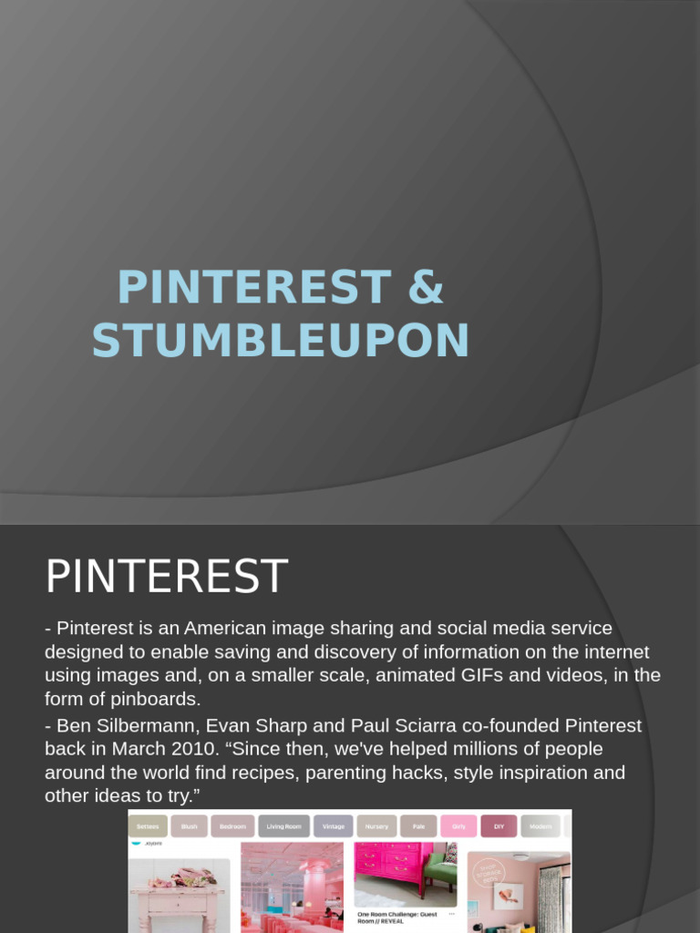 Pinterest & Stumbleupon | PDF | Computing | Popular Culture & Media Studies