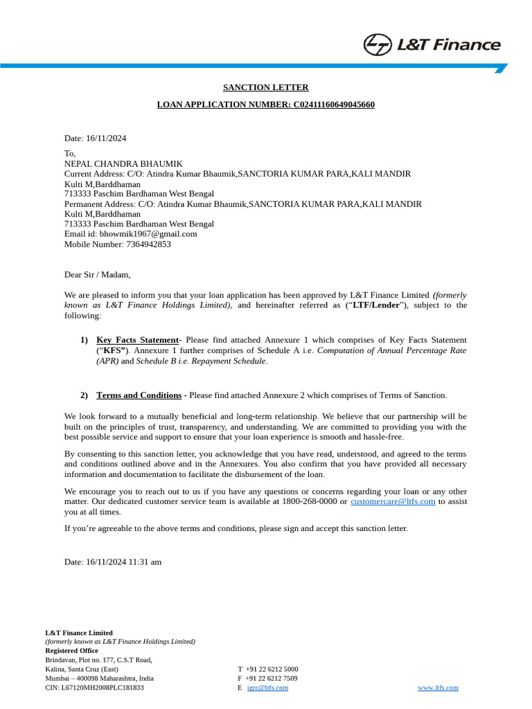 KFS | PDF | Loans | Interest