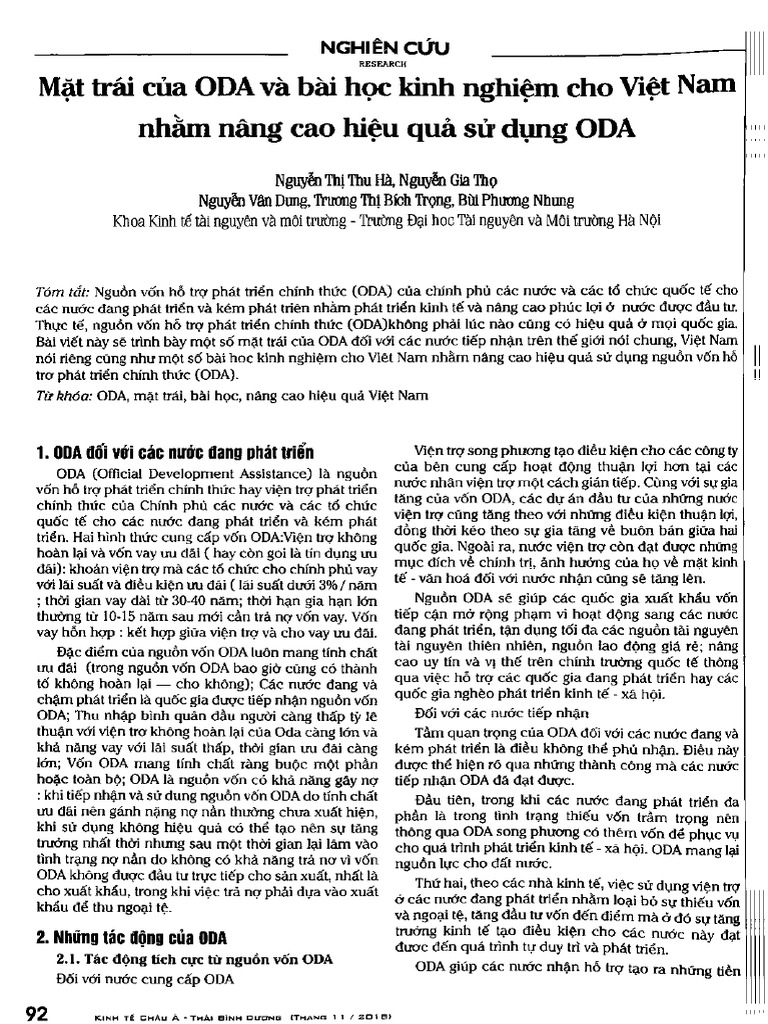 Vốn ODA 3 | PDF