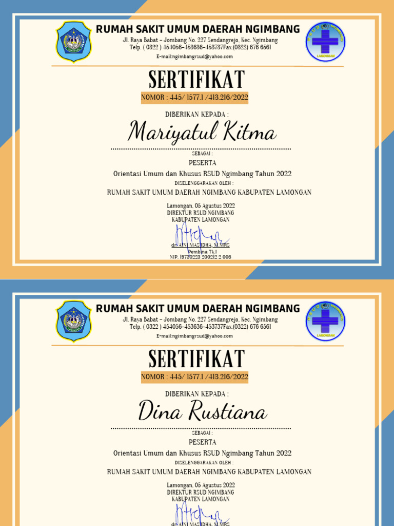 sertifikat mhsiswa hal depan | PDF