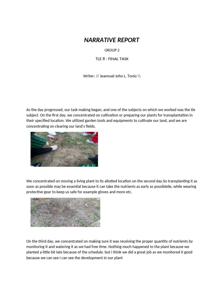 Narrative Report | PDF