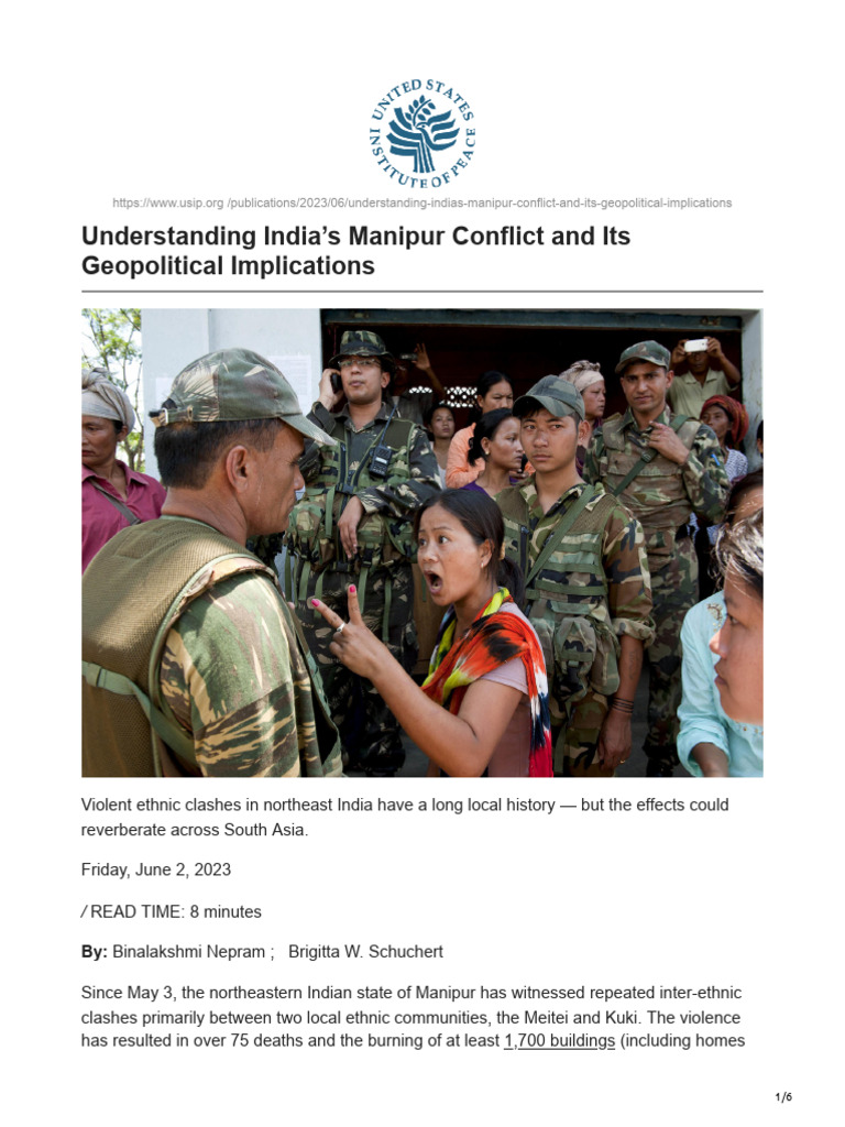 Understanding Indias Manipur Conflict and Its Geopolitical Implications ...