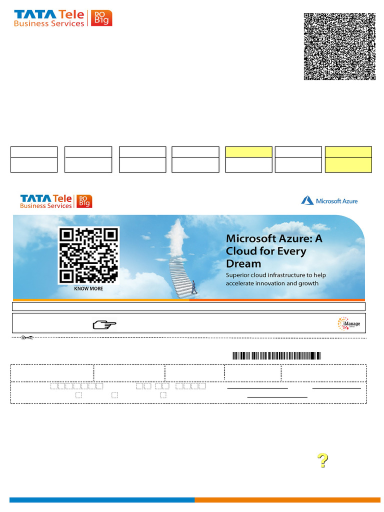 Tata Teleservices Invoice Summary | PDF | Cheque | Payments