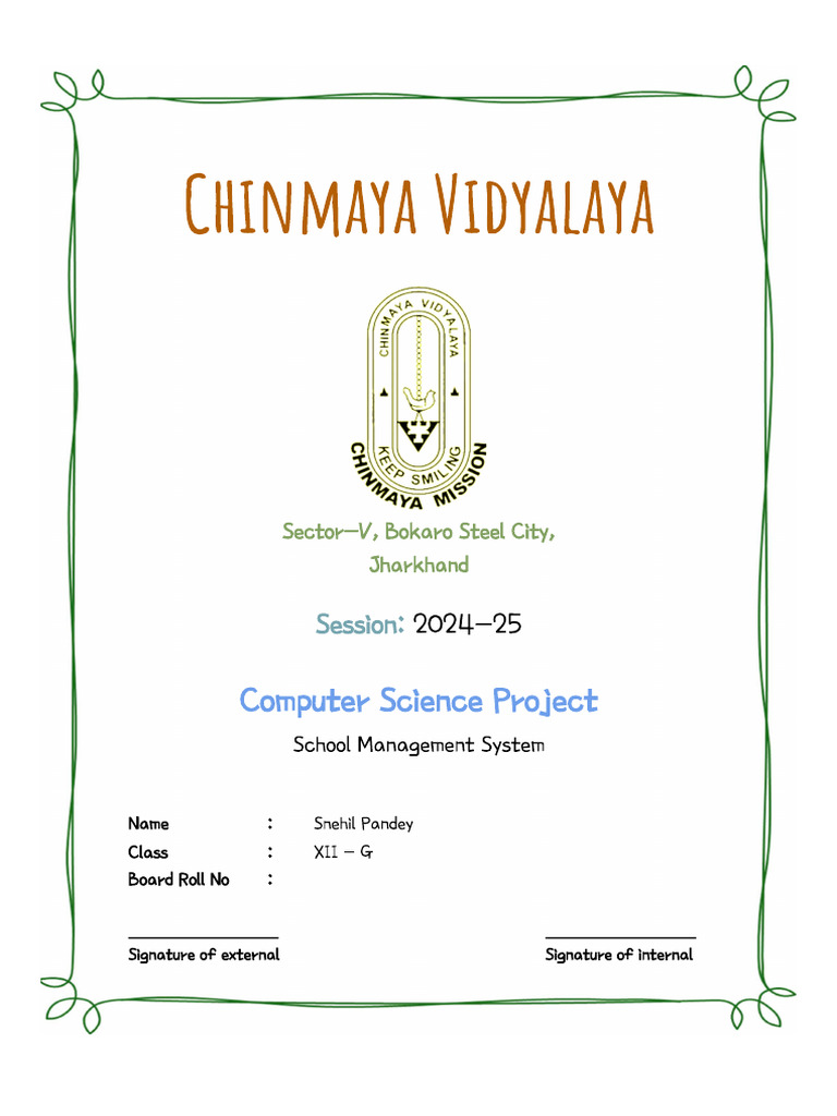 CS Project | PDF