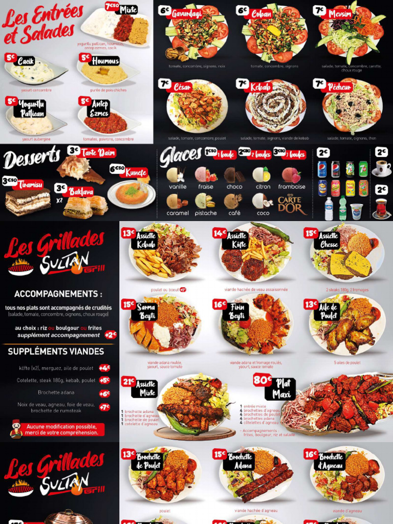 Menu Sultan Grill | PDF