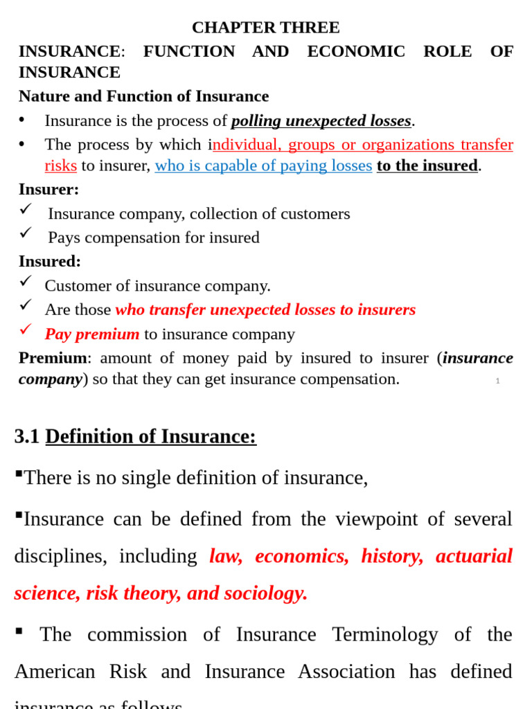 chapter 3 | PDF | Insurance | Indemnity