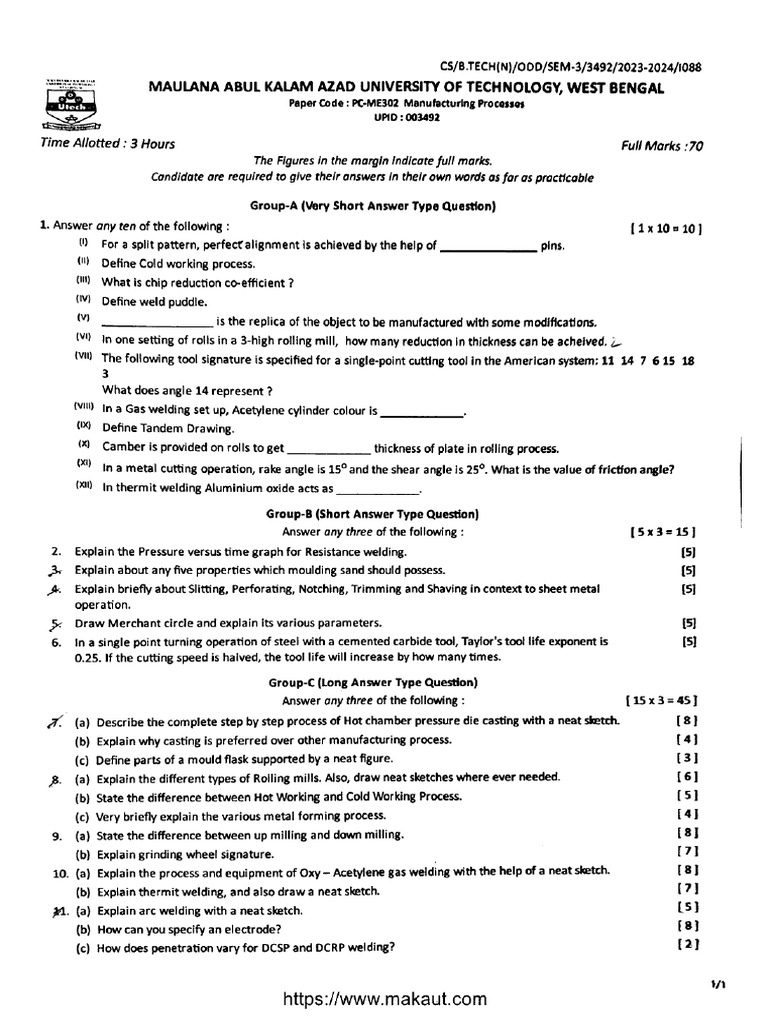 Manufacturing Processes | PDF
