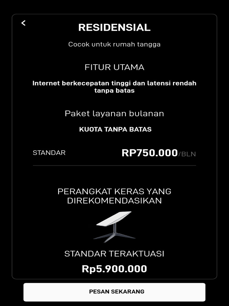 Starlink Paket Layanan | PDF