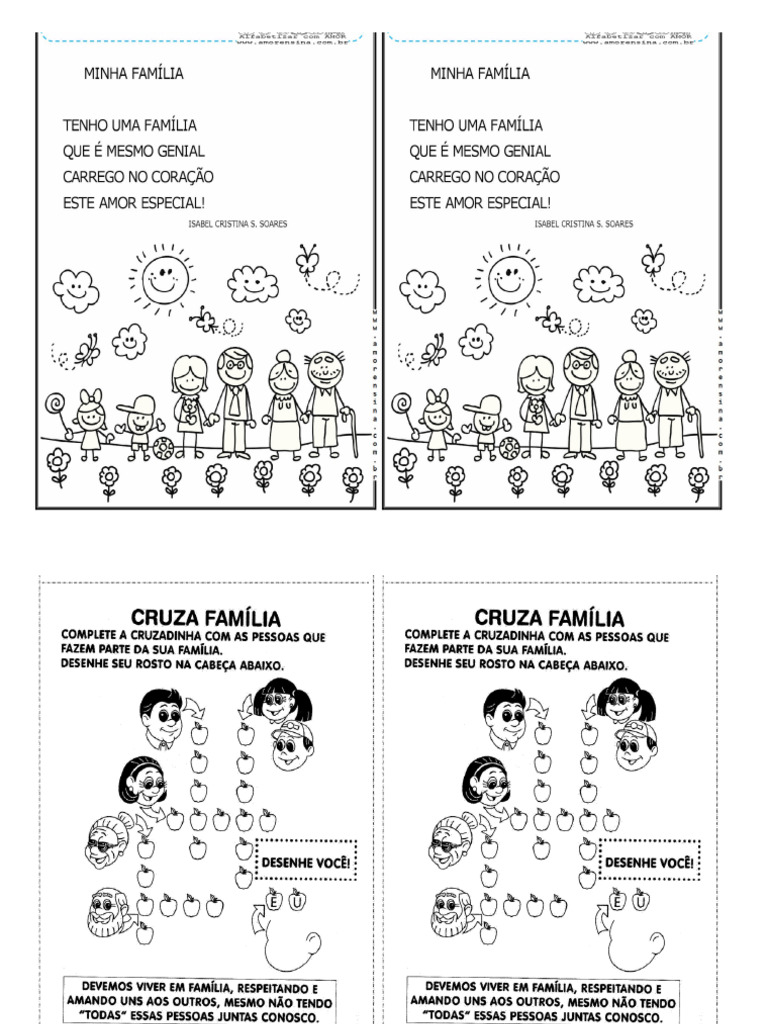 Atividades Do Projeto Familia | PDF
