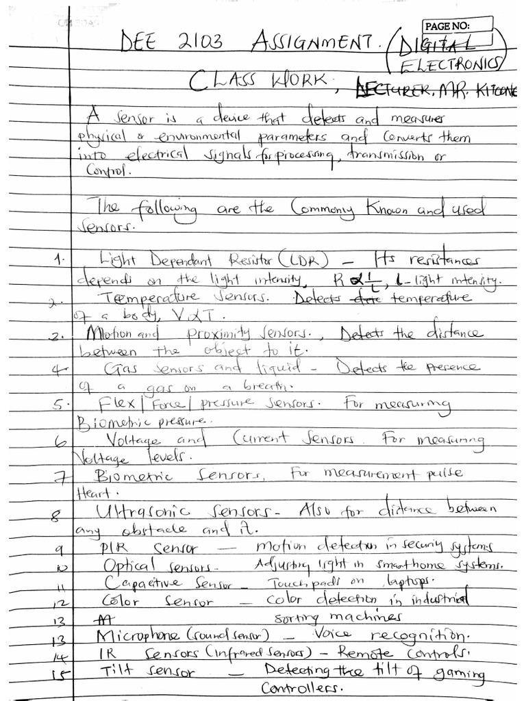 Assignment For Electronics | PDF