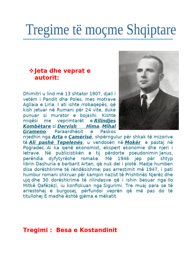 Tregime Te Mocme Shqiptare | PDF