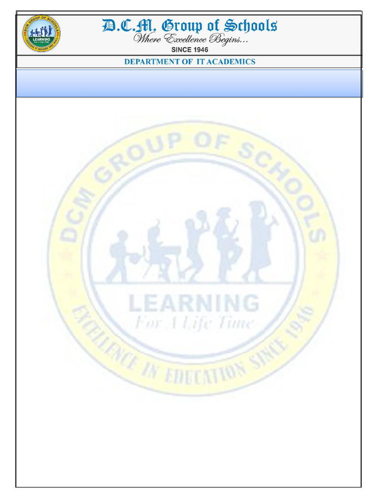 Class Vi - Computer Science L-8 Subjective Assessment | PDF