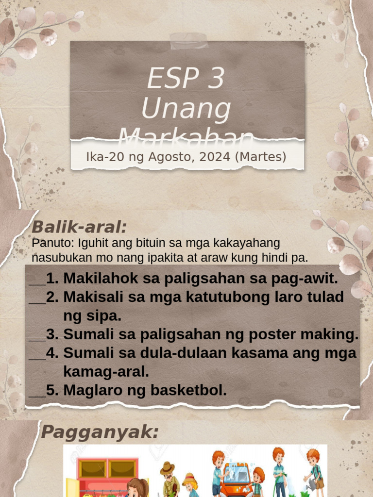 Esp Q1 Day 7 August 20 | PDF