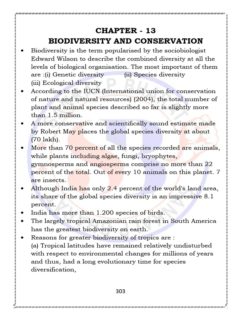 Biodiversity & Conservation Insights | PDF | Biodiversity ...