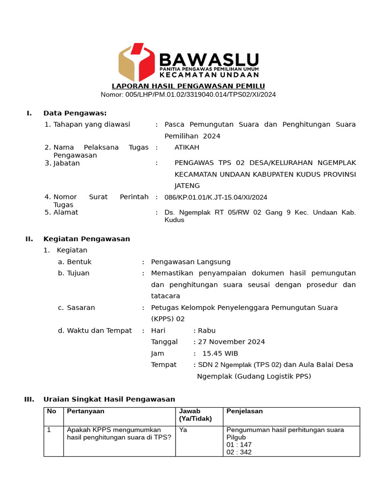Ngemplak_TPS2_Form A5 | PDF
