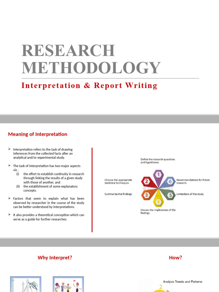 Research Methodology: Interpretation & Reporting | PDF | Data | Methodology