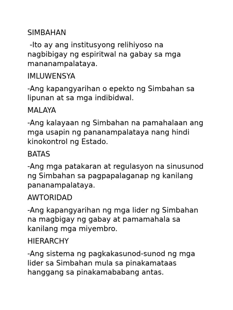 SIMBAHAN | PDF