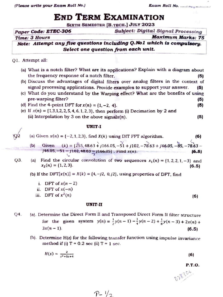 ipu pyq 5th sem ece | PDF | Waveguide | Transmission Line