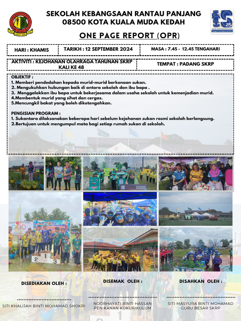 OPR KEJOHANAN SUKAN TAHUNAN SKRP KALI KE 48 | PDF