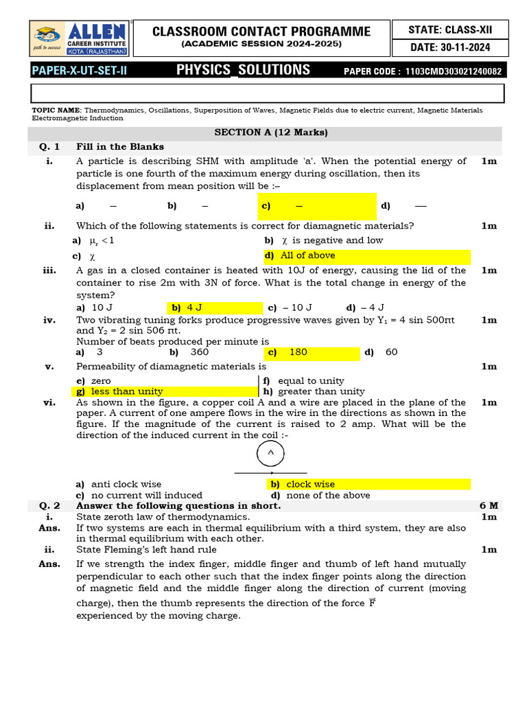ENTHUSE-STATE BOARD_ UNITWISE SET II -PHYSICS SOLUTIONS PAPER_X-30-11 ...