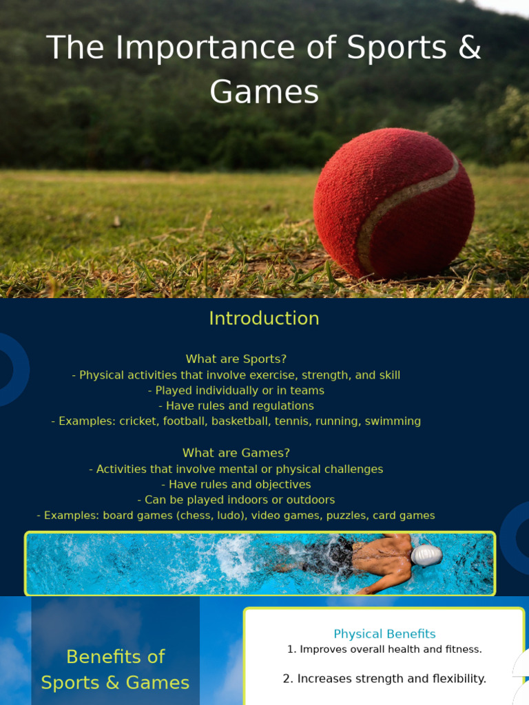 Benefits of Sports and Games Explained | PDF | Sports
