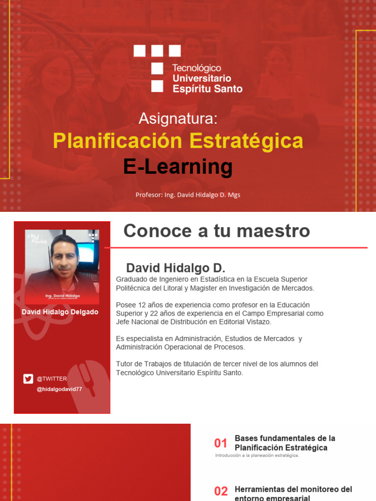 Capítulo 1 Diapositivas Planif Estrat Online | PDF | Planificación | Planificación estratégica