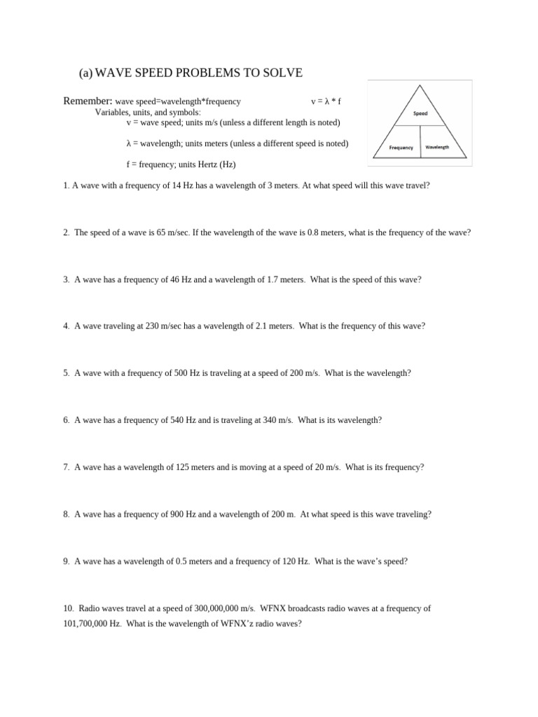 Wave Problem Solving | PDF
