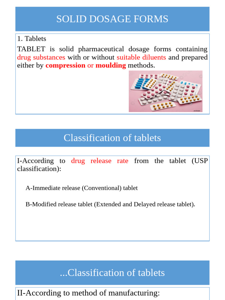 Solid Dosage Forms | PDF | Tablet (Pharmacy) | Gelatin