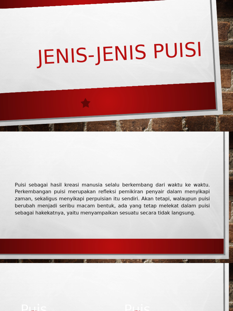 Jenis-Jenis Puisi | PDF