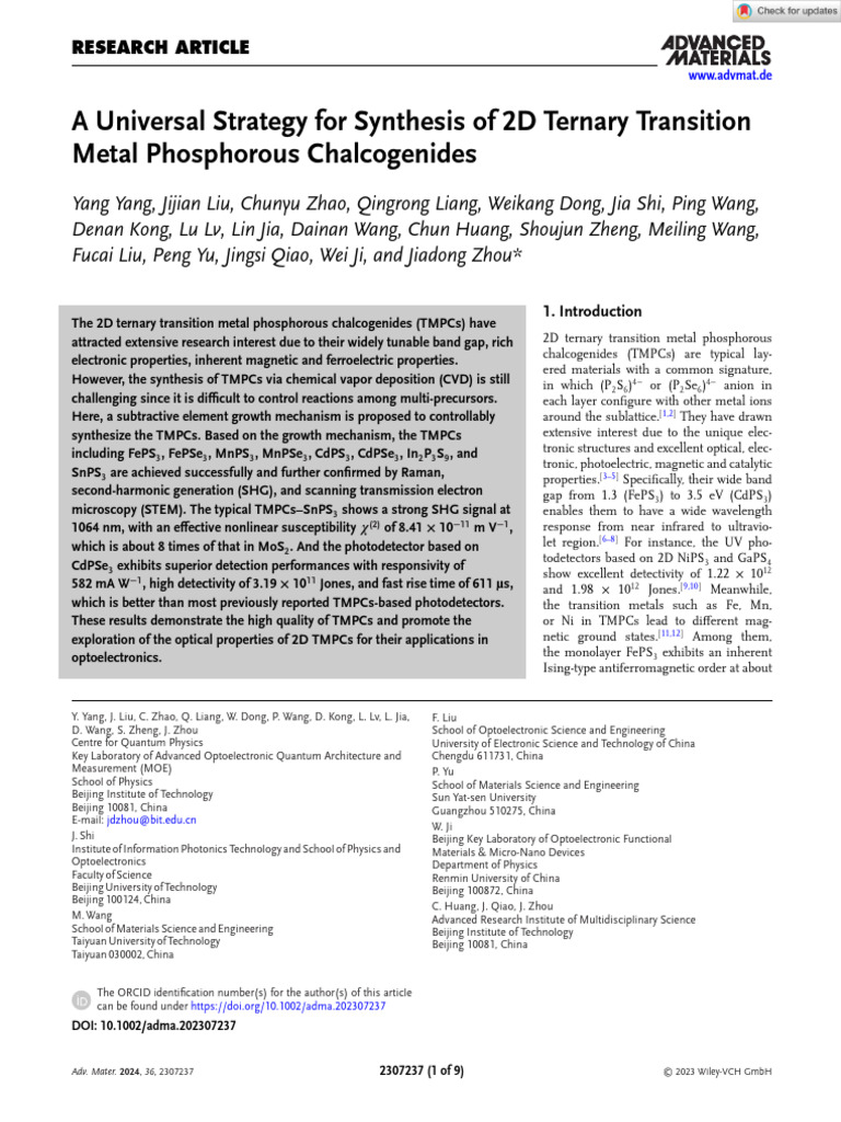 2024-QJS-AM-TTMP | PDF | Raman Spectroscopy | Materials Science