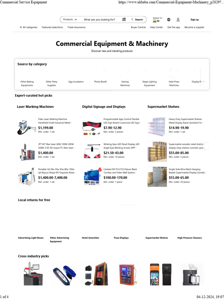 Commercial Service Equipment | PDF | Point Of Sale | Touchscreen