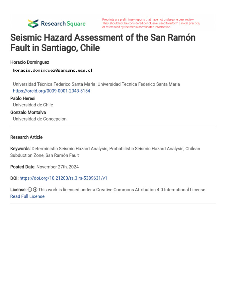 Seismic_Hazard_Assessment_of_the_San_Ramon_Fault Gozalo Montalva | PDF ...