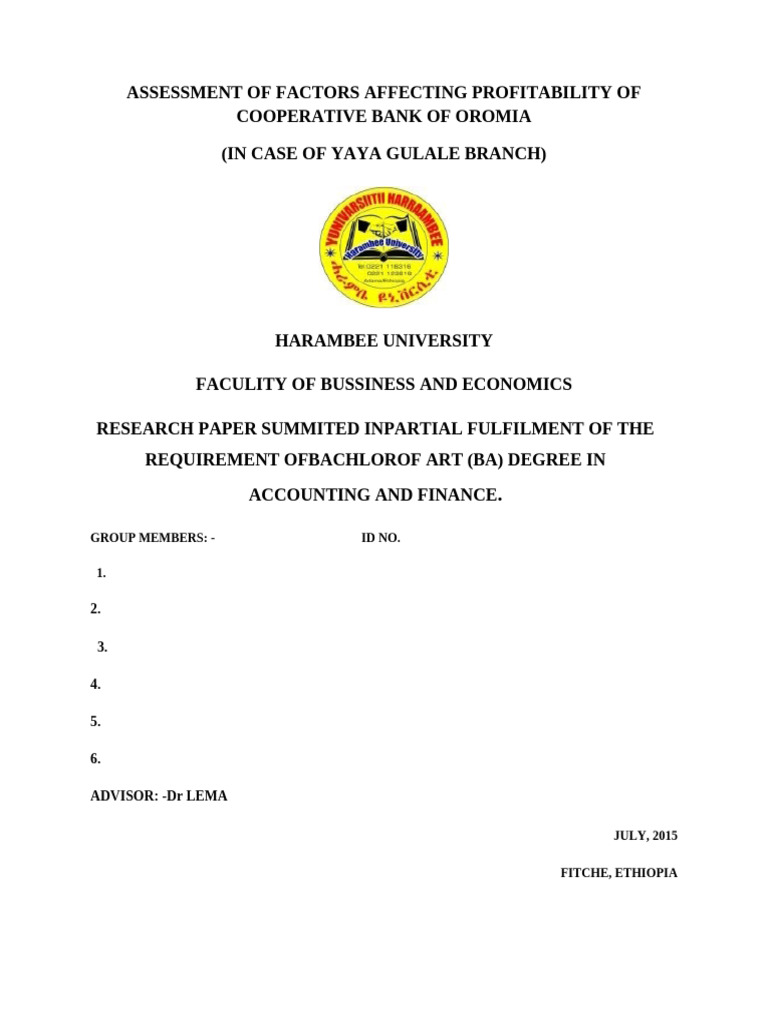 Roba Research | PDF | Banks | Profit (Economics)