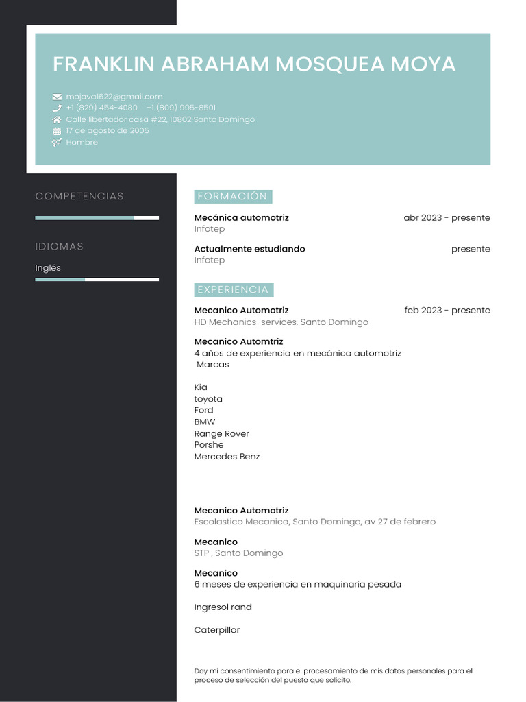 CV Franklin Abraham | PDF