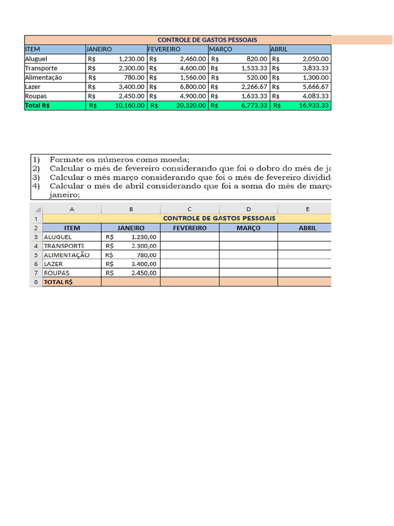 Aula 12 - Exercícios Extras (1) | PDF | Salário