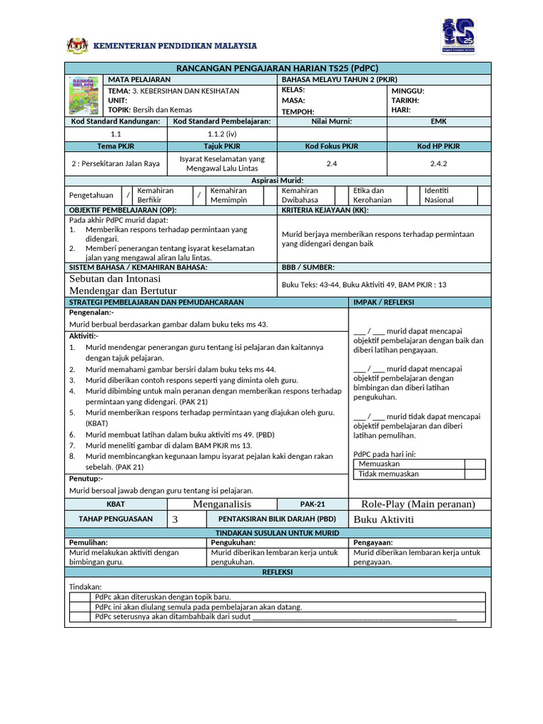BM THN 2 TS25 (Unit 7) Edit | PDF