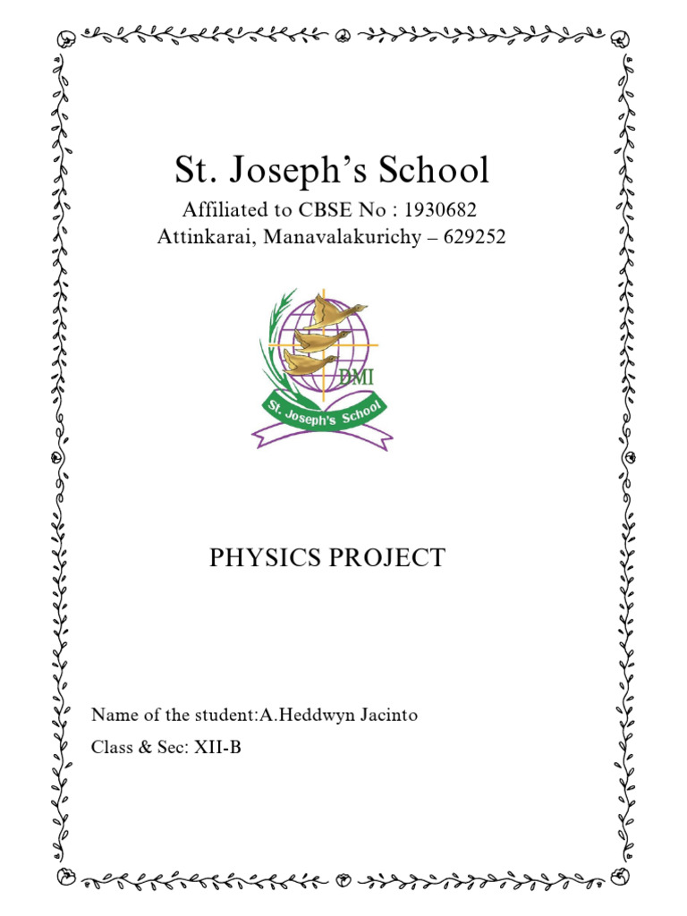 My Physics Project | PDF | Transformer | Inductor