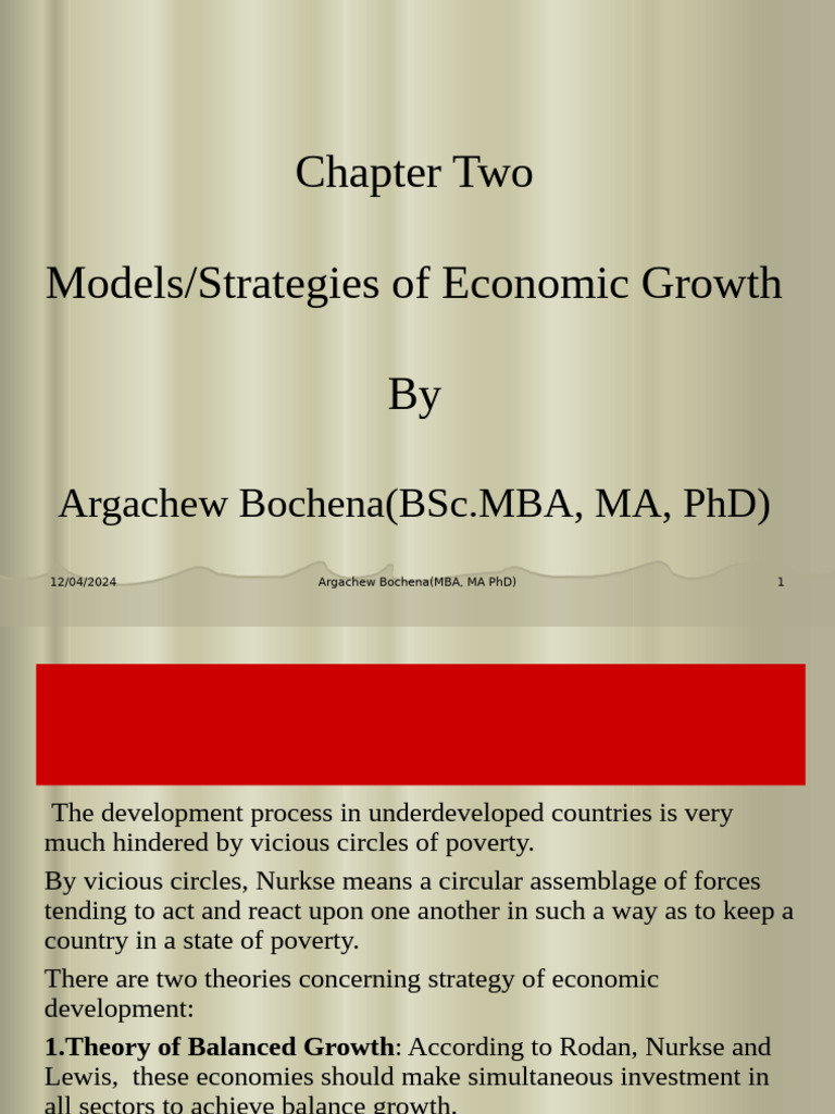 Balanced and Unbalanced Growth Theory PPT | PDF | Poverty | Poverty ...