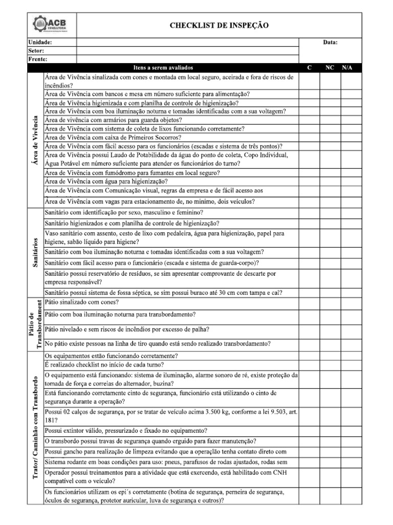 Checklist Acb 2024 | PDF