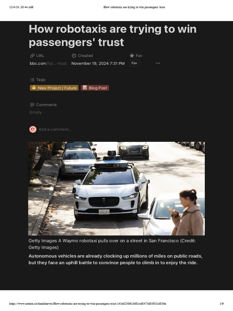 How robotaxis are trying to win passengers' trust | PDF | Waymo | Vehicles How robotaxis are trying to win passengers' trust | PDF | Waymo | Vehicles